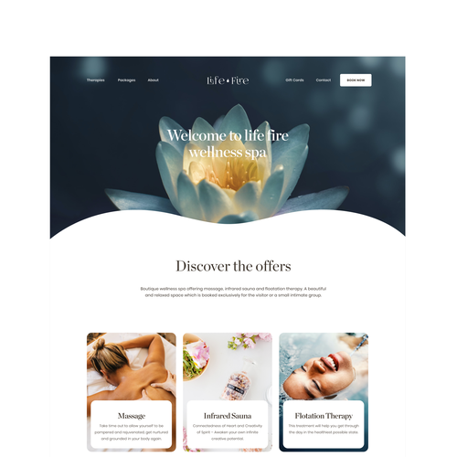 Designs | Simple Wellness Spa Website | Web page design contest