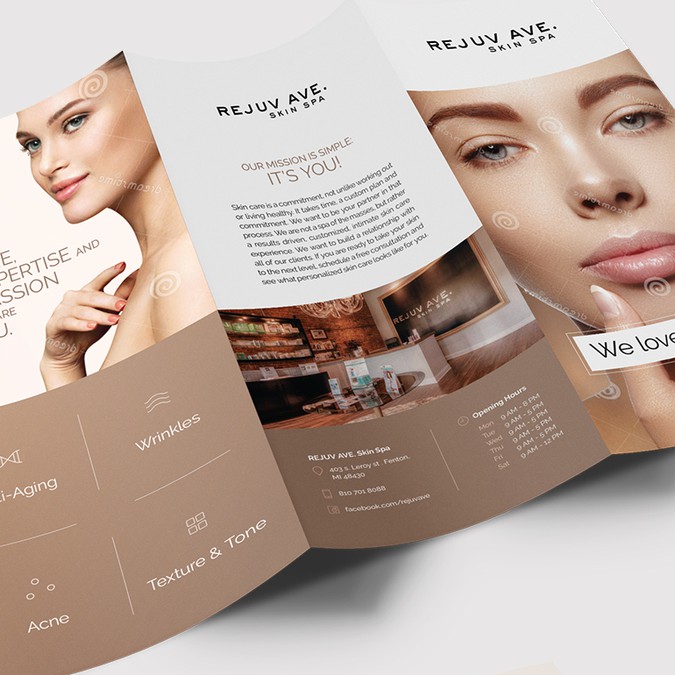 Service menu for luxury spa | Brochure contest