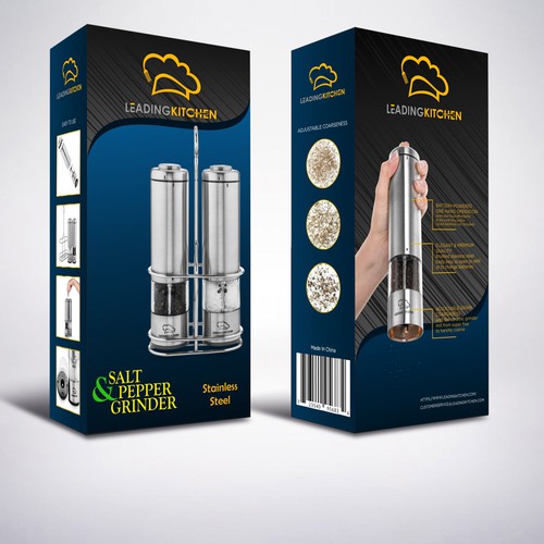 Design an Eye-catching Packaging for a Salt and Pepper Grinder Set ...