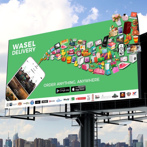Delivery Based App - Design a Unique Billboard | Signage contest