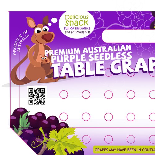 Grape packaging for International Supermarkets | Product packaging contest