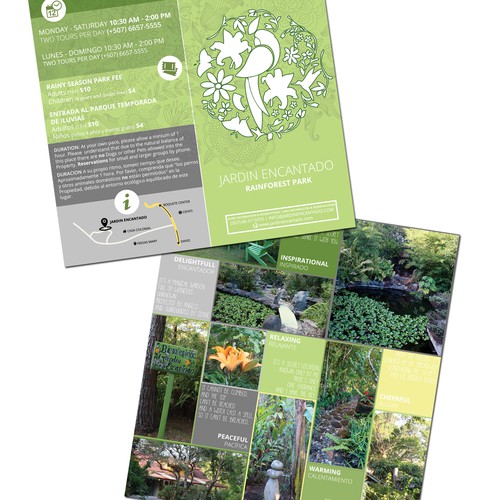 ADVERTISING LEAFLET FOR BOTANICAL GARDEN IN PANAMA´S HIGHLANDS ...