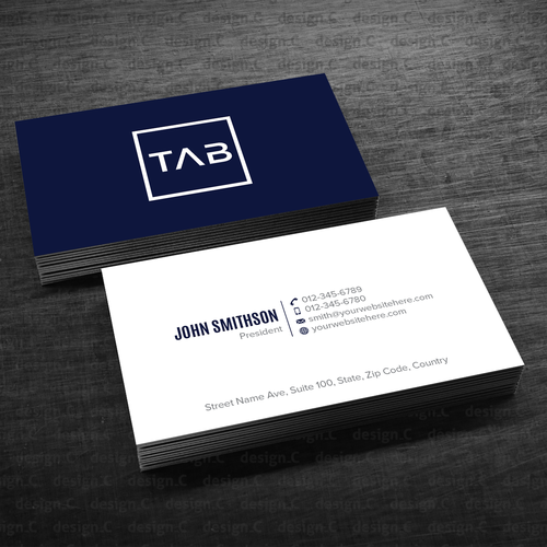 TAB Business Card | Business card contest