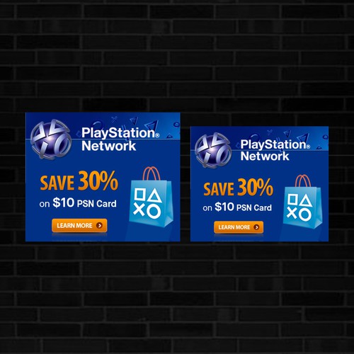 Create Playstation Network Card Banners | Banner ad contest