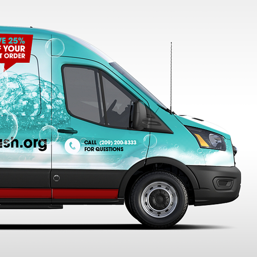 Designs | Design a simple yet eye catching van wrap for a Laundry ...