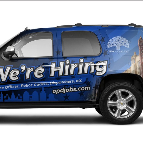 Designs | Recruiting Vehicle Wrap for City of Oakland PD | Car, truck ...