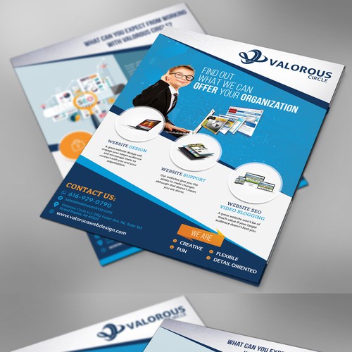 Design a compelling Marketing Flyer/Leave Behind for Web Design and SEO ...