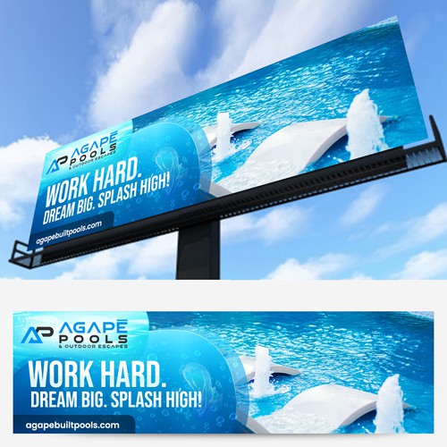 Designs | POOL AND OUTDOOR LIVING BILLBOARD DESIGN | Signage contest