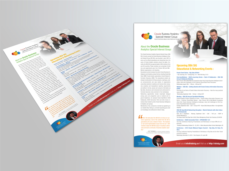 Oracle Business Analytics Special Interest Group (OBA SIG) needs a new ...