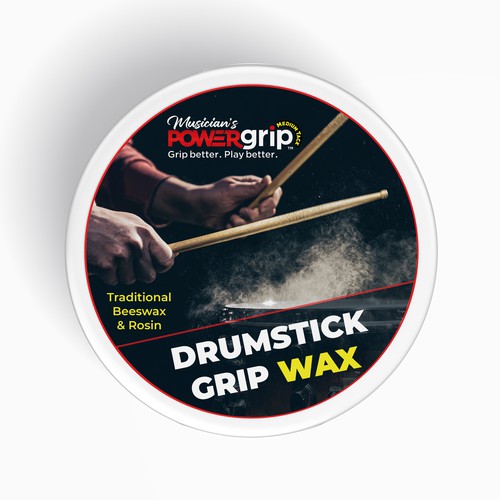 Designs | New grip aid for percussionists needs label design that blows ...