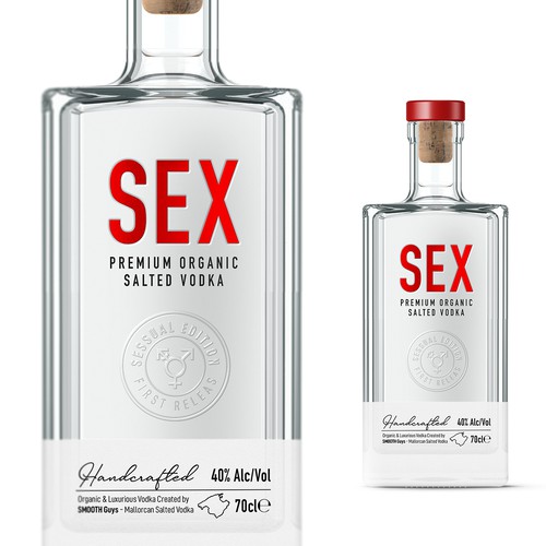 Designs | Sensual Evocative X rated (R18) Vodka | Product label contest