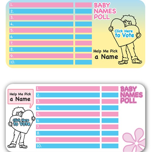 Baby Names Poll Image - 48 Hour Contest 100 Dollars | concurso Botão ou ...