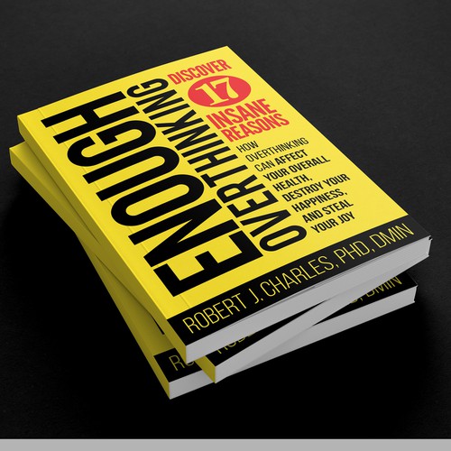 Designs | Design a Text-Based cover on Overthinking | Book cover contest