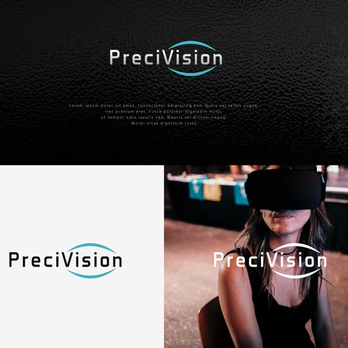 Design a modern logo for PreciVision (Precise Vision), a precise 3D ...