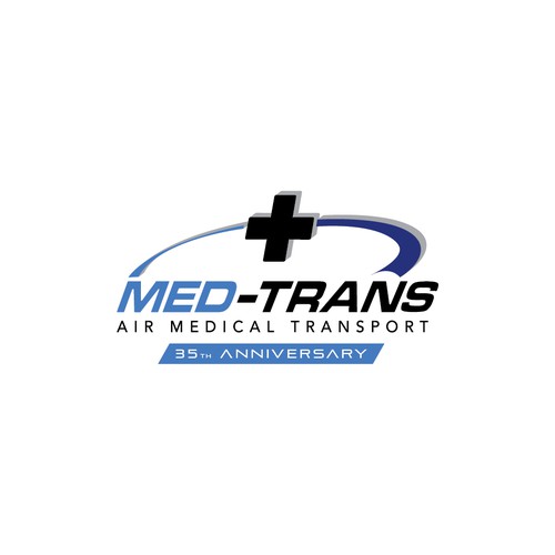 Dynamic 35th Anniversary Logo for Med-Trans Corp - Leader of Air ...