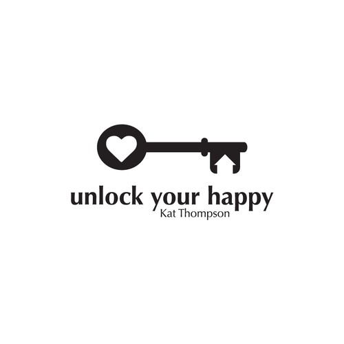 design a vintage key, with the slogan 'unlock your happy' | Logo design ...