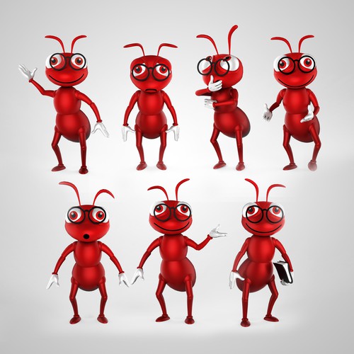 Design an 'ant' mascot for hip tech startup | Character or mascot contest