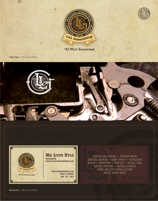 Gunsmith needs New Logo & Business Card Design | Logo & business card ...