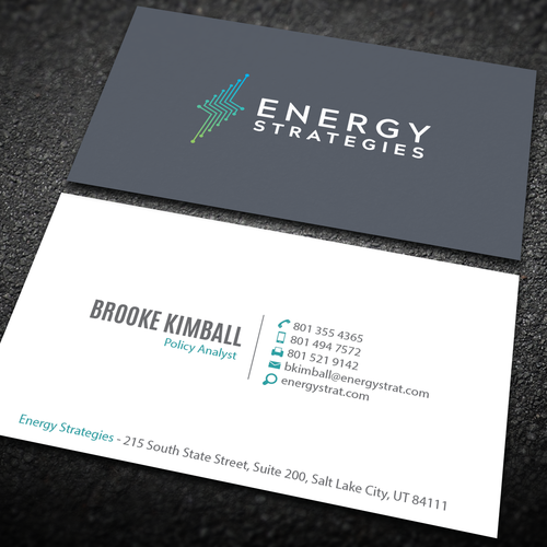 Create a Professional Business Card for Energy Strategies | Business ...