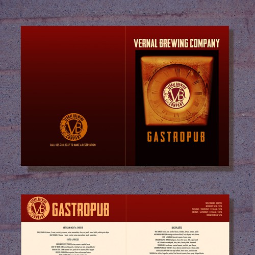 Gastropub Menu | Other design contest