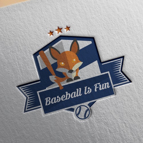 Create a baseball-themed logo for Baseball Is Fun. | Logo design contest