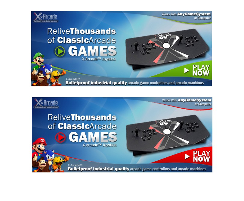 Banner AD for Gaming Company: 80's Arcade Product 600x250 | Banner ad ...