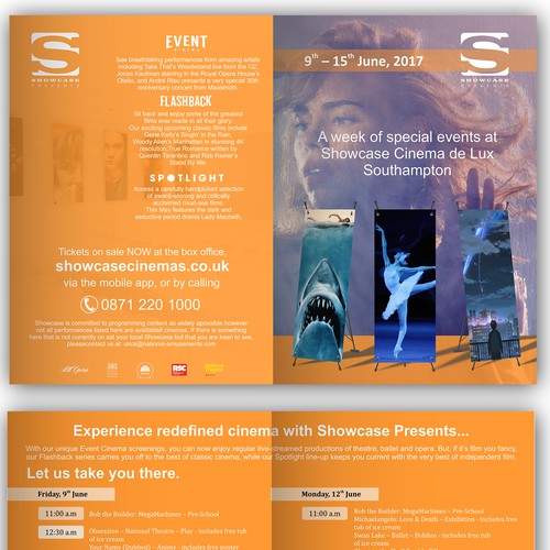 Cinema Leaflet Design for Event Week | Brochure contest