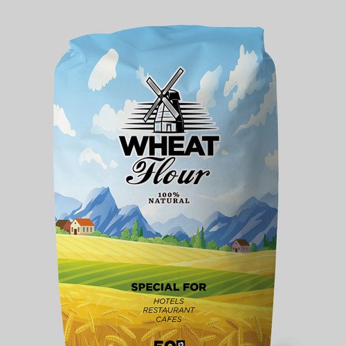 Designs | Packaging Design for wheat flour sack of 50kg | Product ...