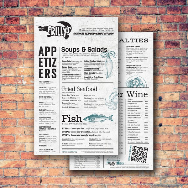 Design a western usa/american country style restaurant menu | Menu ...