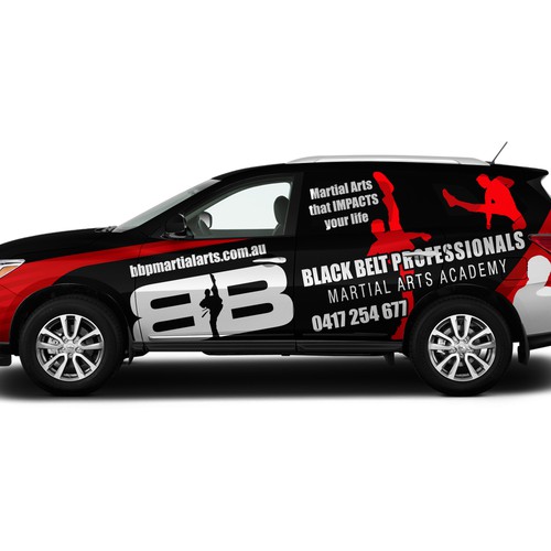 Create a eye catching car wrap for BBP Martial Arts Academy | Signage ...