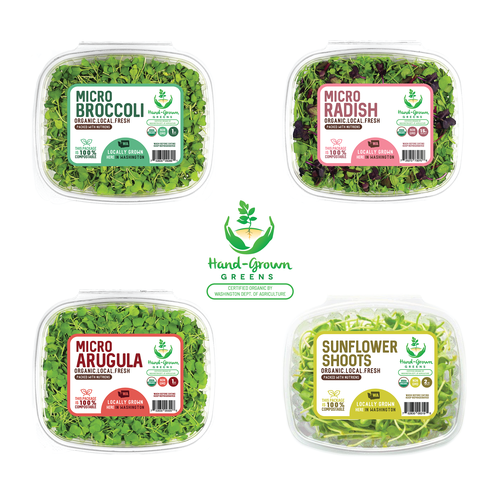 Help us sell our healthy & locally-grown microgreens! | Product label ...