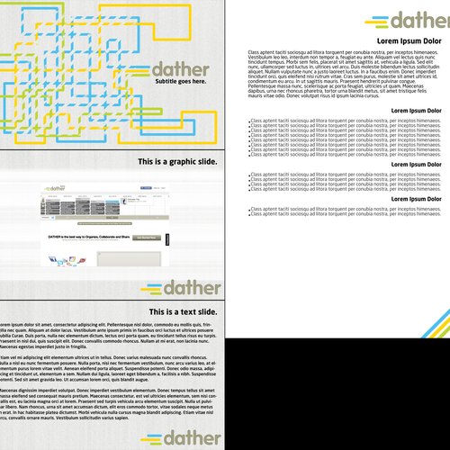 PowerPoint backgrounds and One-Sheet template for a startup | Other ...