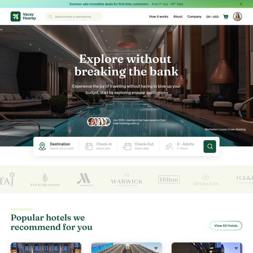 Designs | Simple Online Travel Agency | Web page design contest