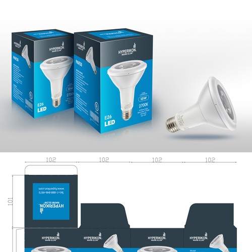 Packaging design for LED Light Bulb | Product packaging contest