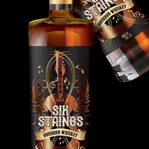 Designs | Steel String Signature Whiskey | Product label contest