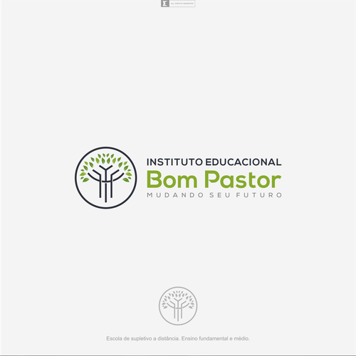 Crie um designer logotipo moderno para escola Instituto educacional bom ...