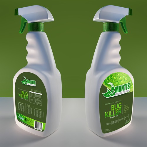 Designs | NATURAL & ORGANIC BUG KILLER SPRAY BOTTLE LABEL | Product ...