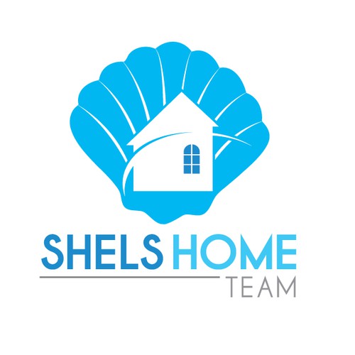 Real estate logo with a sea shell theme. | Logo design contest