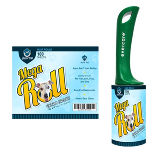 Create a professional yet playful lint roller label for Aero Pet ...
