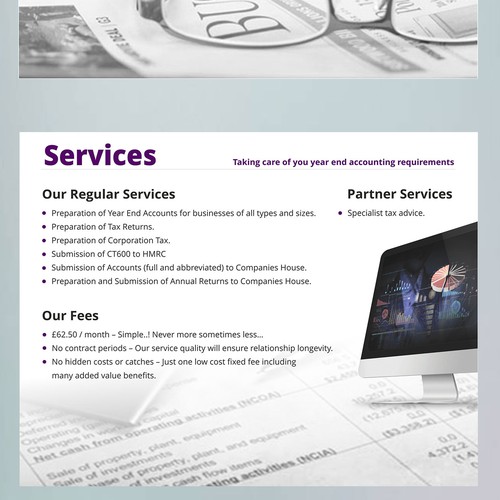 Create an pdf brochure for Year End Accounting Services | Brochure contest