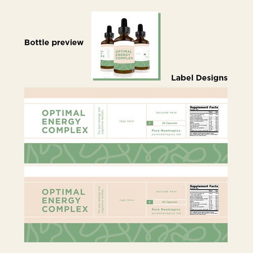 Design a Generic Dietary Supplement Label | Product label contest