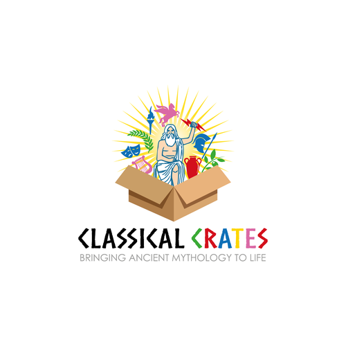 Designs | Logo for fun subscription box for kids that brings Greek ...