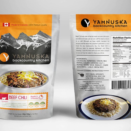 Designs | New Backcountry Food Retail Package targeted to the outdoor ...