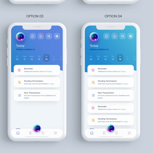 Designs | Modern and minimalistic app design for a personal life ...
