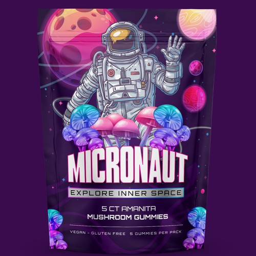 Designs | Awesome Mushroom Gummy Product Packaging | Product packaging ...