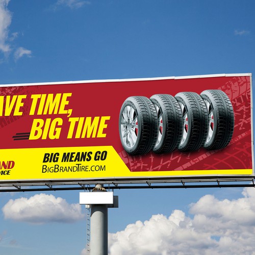 award winning billboard for tire shop | Signage contest