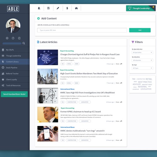 Design the home page and 2 additional pages for our desktop application ...
