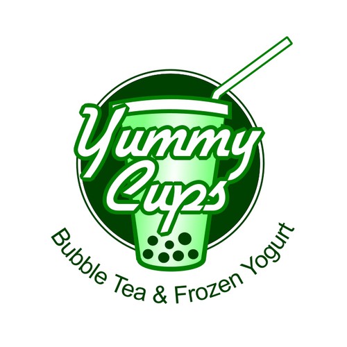 Yummy Cups Bubble Tea & Frozen Yogurt needs a new logo | Logo design ...