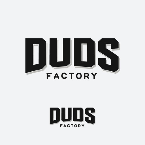 Seeking a vintage, modern logo for Duds Factory, a men's apparel basics ...