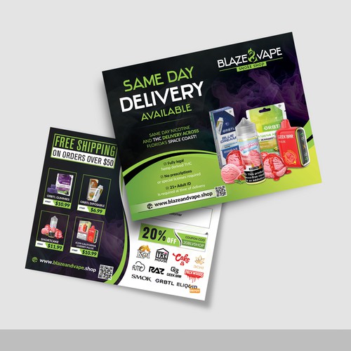 Designs | Vape & THC Direct Mailer | Postcard, flyer or print contest